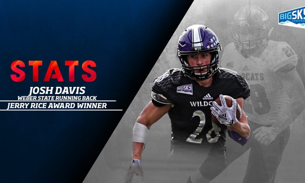 Weber State’s Josh Davis runs off with 2018 STATS FCS Jerry Rice Award ...