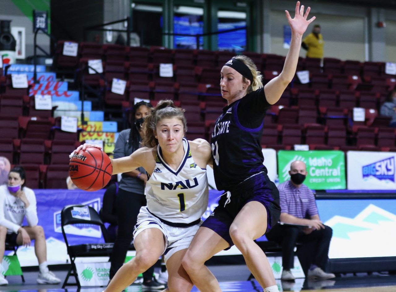 Regan Schenck drives baseline with Kori Pentzer defense – Skyline Sports