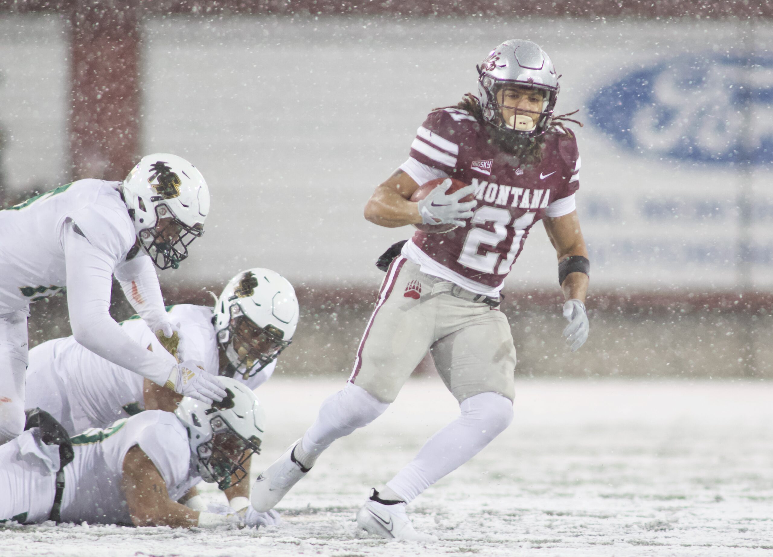 Griz run over Cal Poly in snowy beatdown at Washington-Grizzly ...