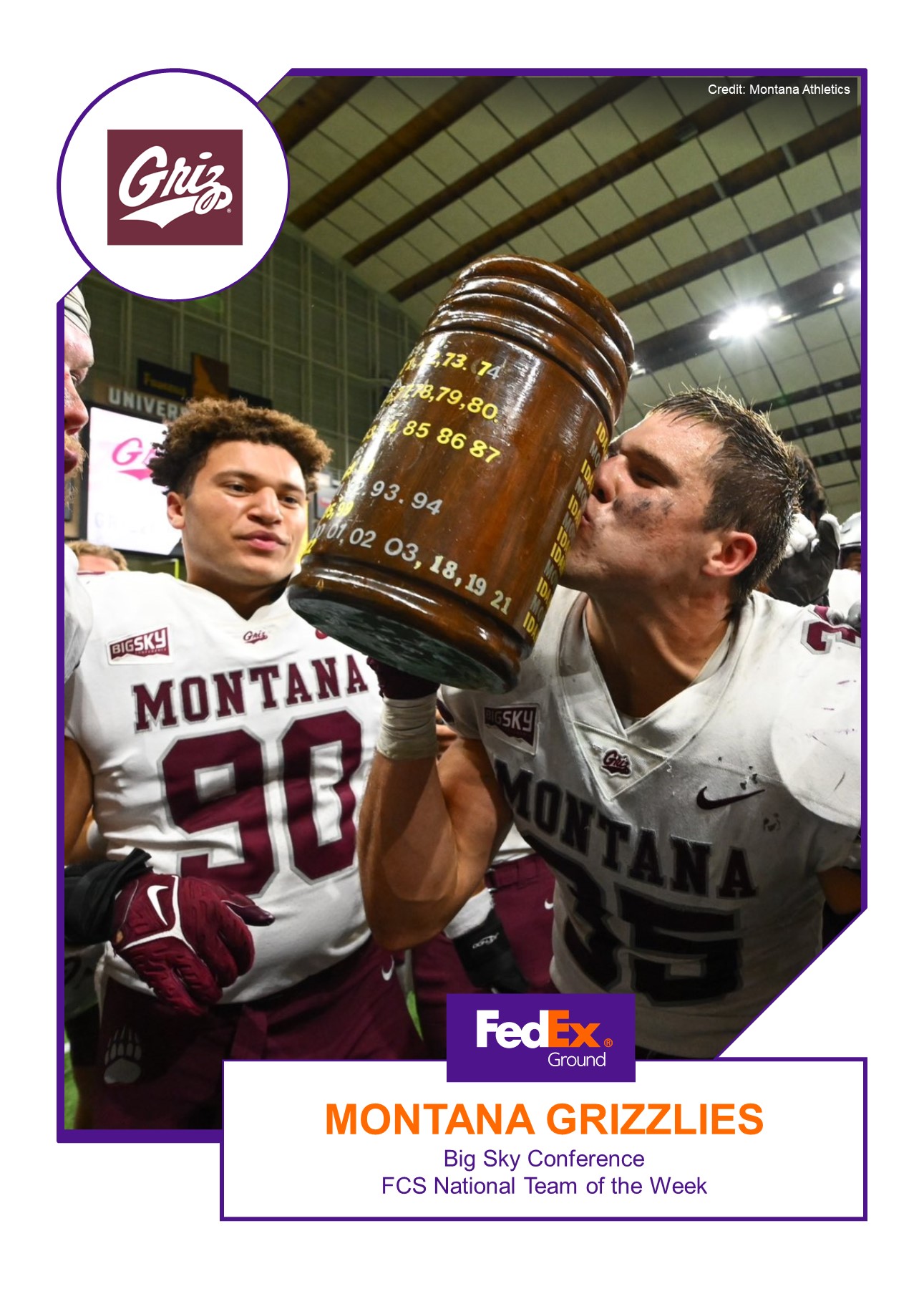 Montana plus standout quartet of players selected for FCS National ...