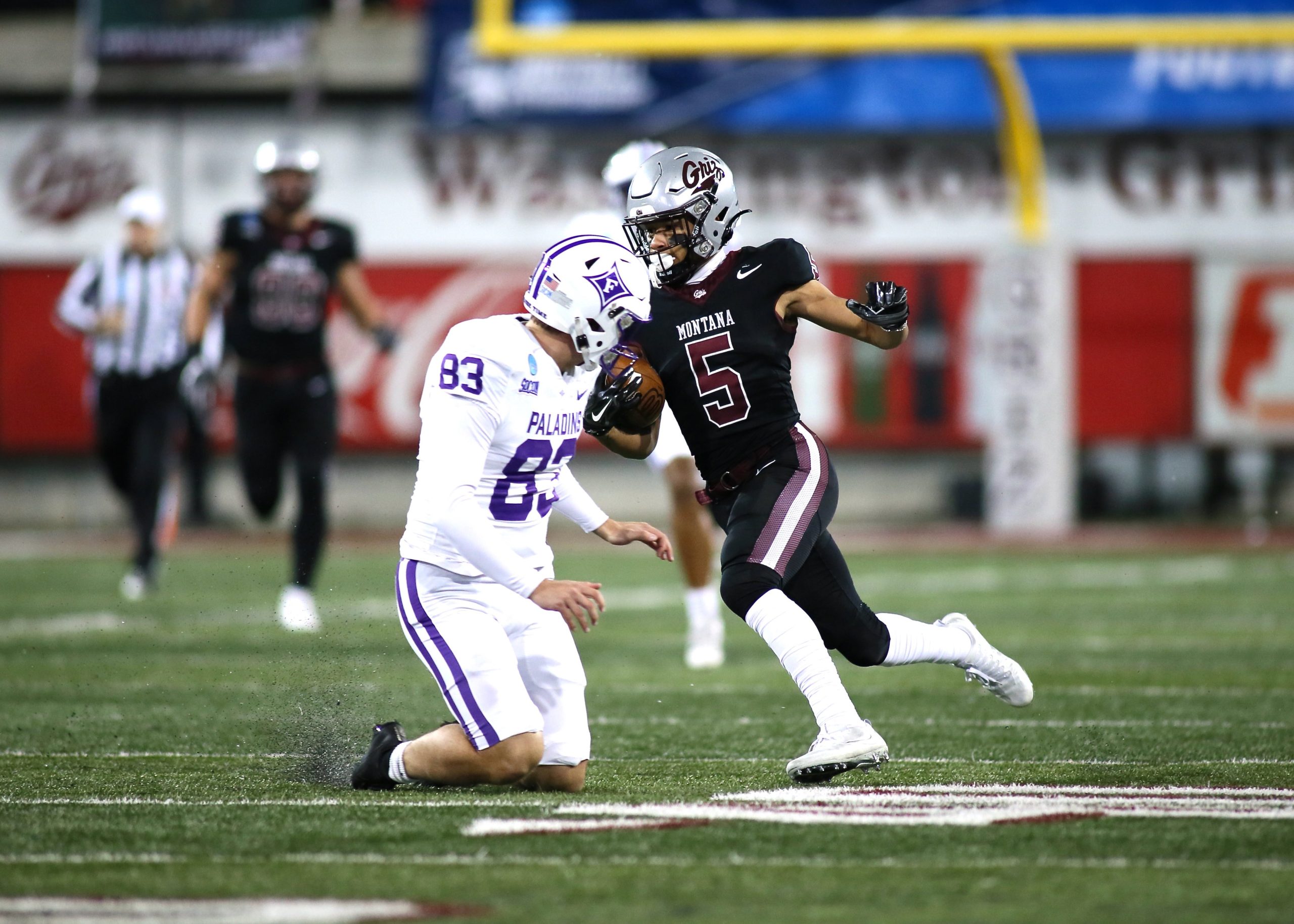 Bergen takes kick, punt back for TD; Griz beat Furman in OT to make ...