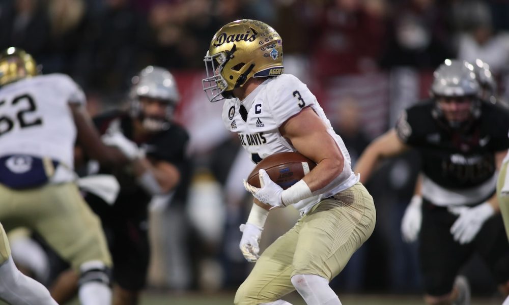 WATCH – Big Sky Pro Hopefuls – UC Davis running back Lan Larison with ...